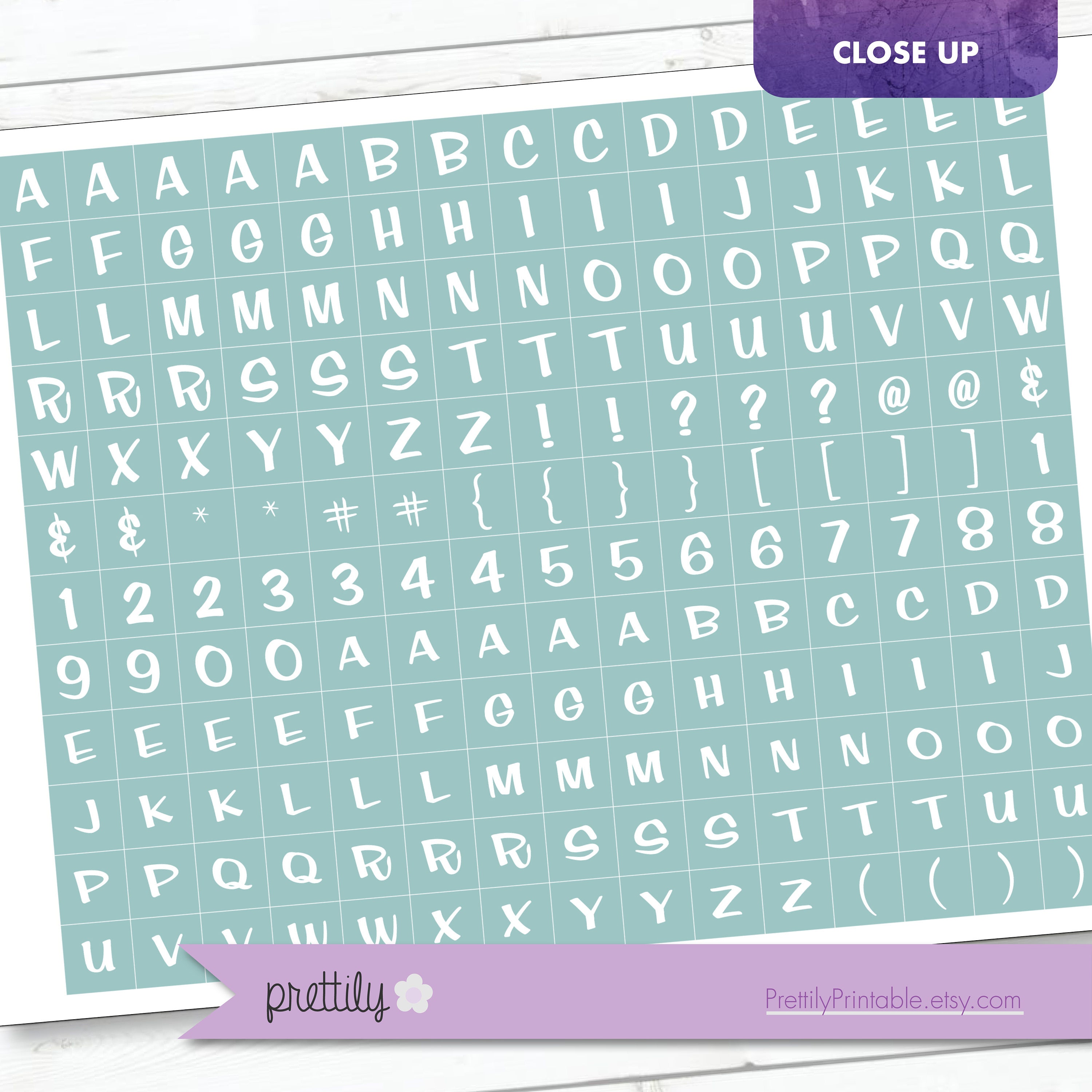 Printable Alpha Stickers - Casual - Bible Journaling/scrapbooking - Etsy