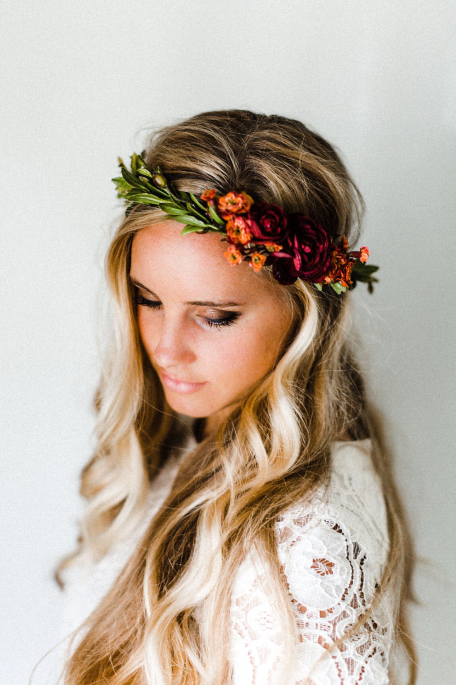 Rustic Fall Flower Crown - Etsy