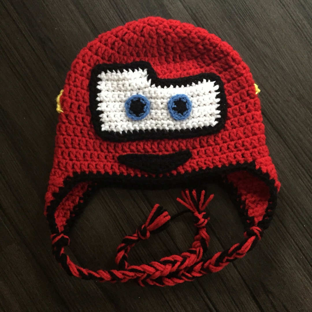 Cars Inspired Lightning Mcqueen Hat, Cars Movie Inspired Hat, Kids Car ...
