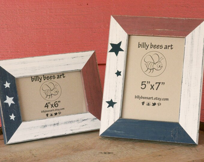 American Flag Frames 8x10 USA Flag Picture Frames Red - Etsy