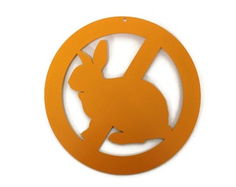 No Rabbits Allowed Sign - Etsy