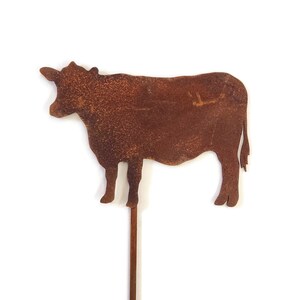 Cow Metal Yard Stake 21 Inches Tall - Etsy