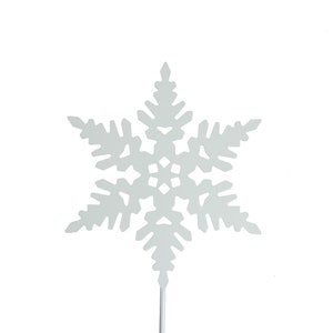Metal Snowflake Garden Stake 21 to 28 Inches Tall - Etsy