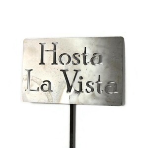 Hosta La Vista Metal Garden Stake Sign 20 to 48 Inches Tall - Etsy