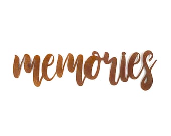 Memories Word Art - Etsy