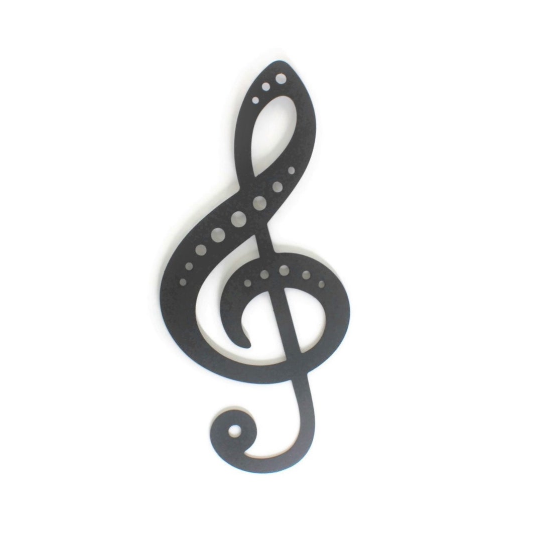 Treble Clef Metal Music Wall Art 14 Inches Tall - Etsy