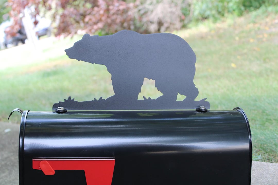 Bear Metal Mailbox Topper 7 Inches Tall - Does Not Include a Mailbox - Etsy