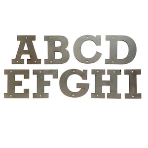 Metal Letters and Numbers Blocky Square Font 8" Tall - Etsy