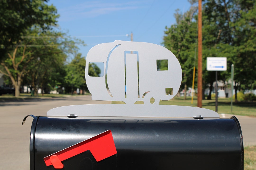 Vintage RV Camper Metal Mailbox Topper 7.75 Inches Tall - Does Not ...