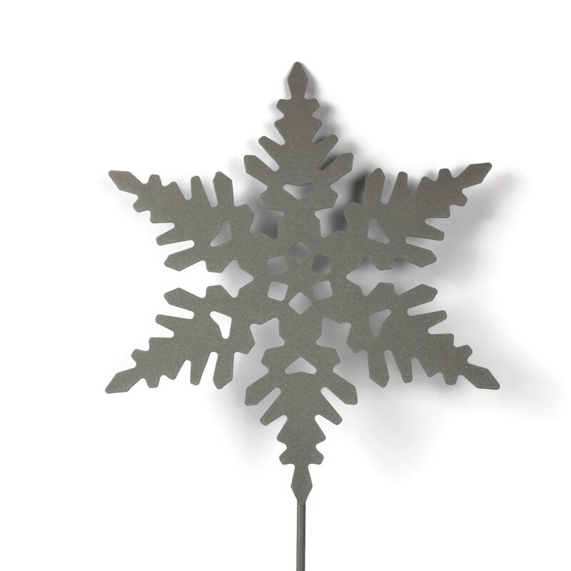 Metal Snowflake Yard Stake - Etsy