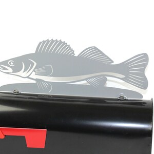 Walleye Fish Metal Mailbox Topper 6.5 Inches Tall - Does Not Include a ...