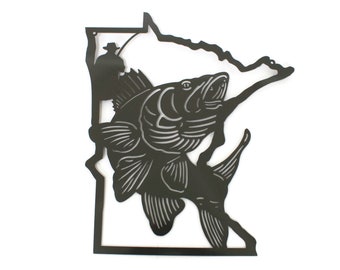 Walleye Metal Sign | Etsy