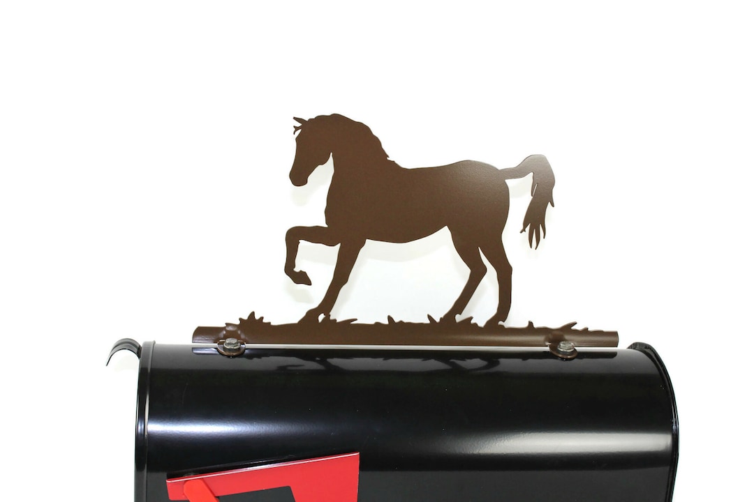 Standing Horse Metal Mailbox Topper 8.5 Inches Tall - Does Not Include ...
