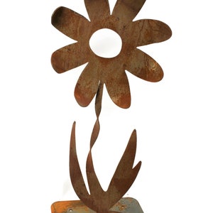 Metal Daisy Flower Giant Rustic Stake 24 to 36 Inches Tall - Etsy