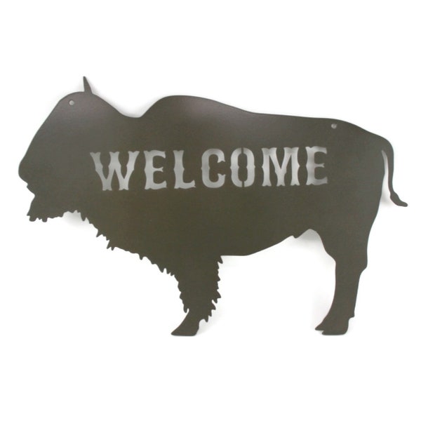 Metal Bison Sign - Etsy