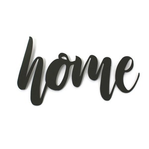 Home Metal Script Word Sign 10.25 to 15.5 Inches Wide - Etsy