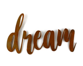 Dream Cursive Script Stencil by Studior12 DIY Inspirational - Etsy