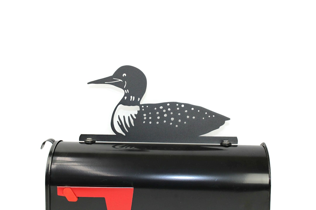 Loon Metal Mailbox Topper 7 Inches Tall - Does Not Include a Mailbox - Etsy