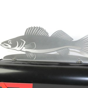 Walleye Fish Metal Mailbox Topper 6.5 Inches Tall - Does Not Include a ...