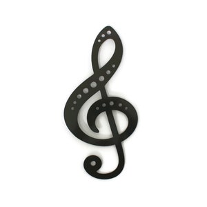 Treble Clef Metal Music Wall Art 14 Inches Tall - Etsy