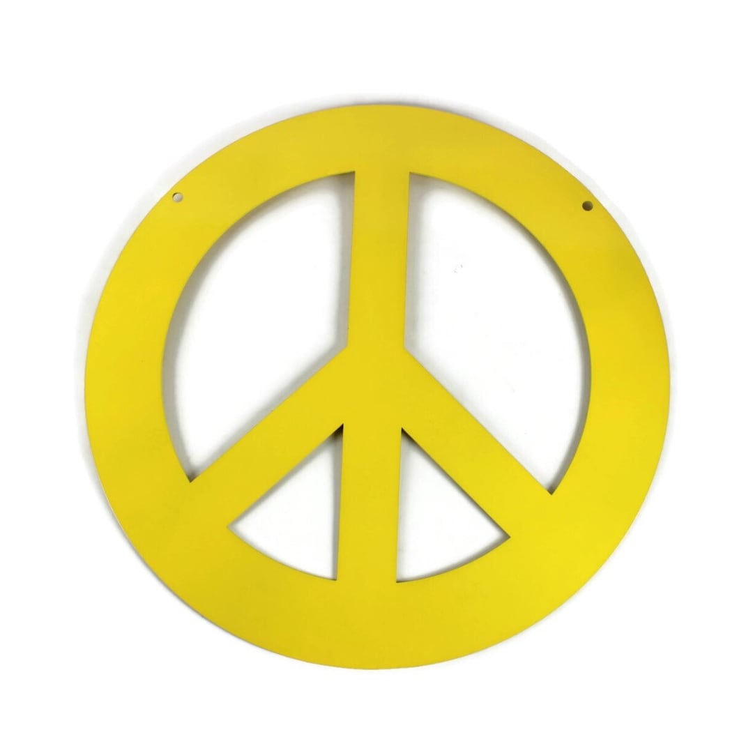 Metal Peace Symbol Wall Art Sign 9 to 24 Inches Wide - Etsy