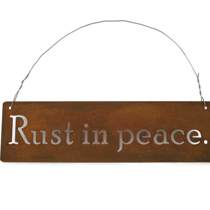 Rusted Metal Sign - Etsy