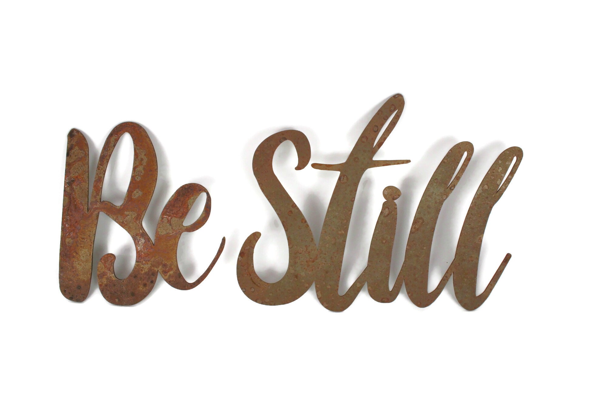 Be Still Script Calm Relax Meditate Metal Word Art Steel Word Art 