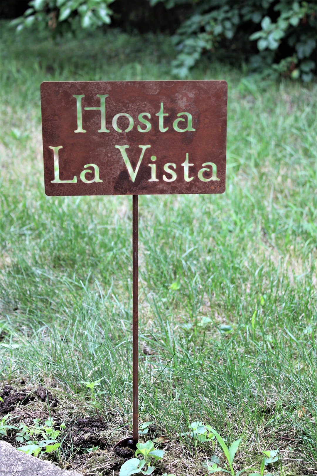 Hosta La Vista Metal Garden Stake Sign 20 to 48 Inches Tall - Etsy