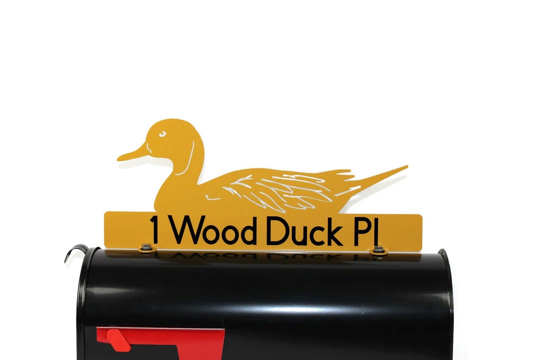 Mallard Duck Personalized Metal Mailbox Topper 17 Inches Wide - Does ...