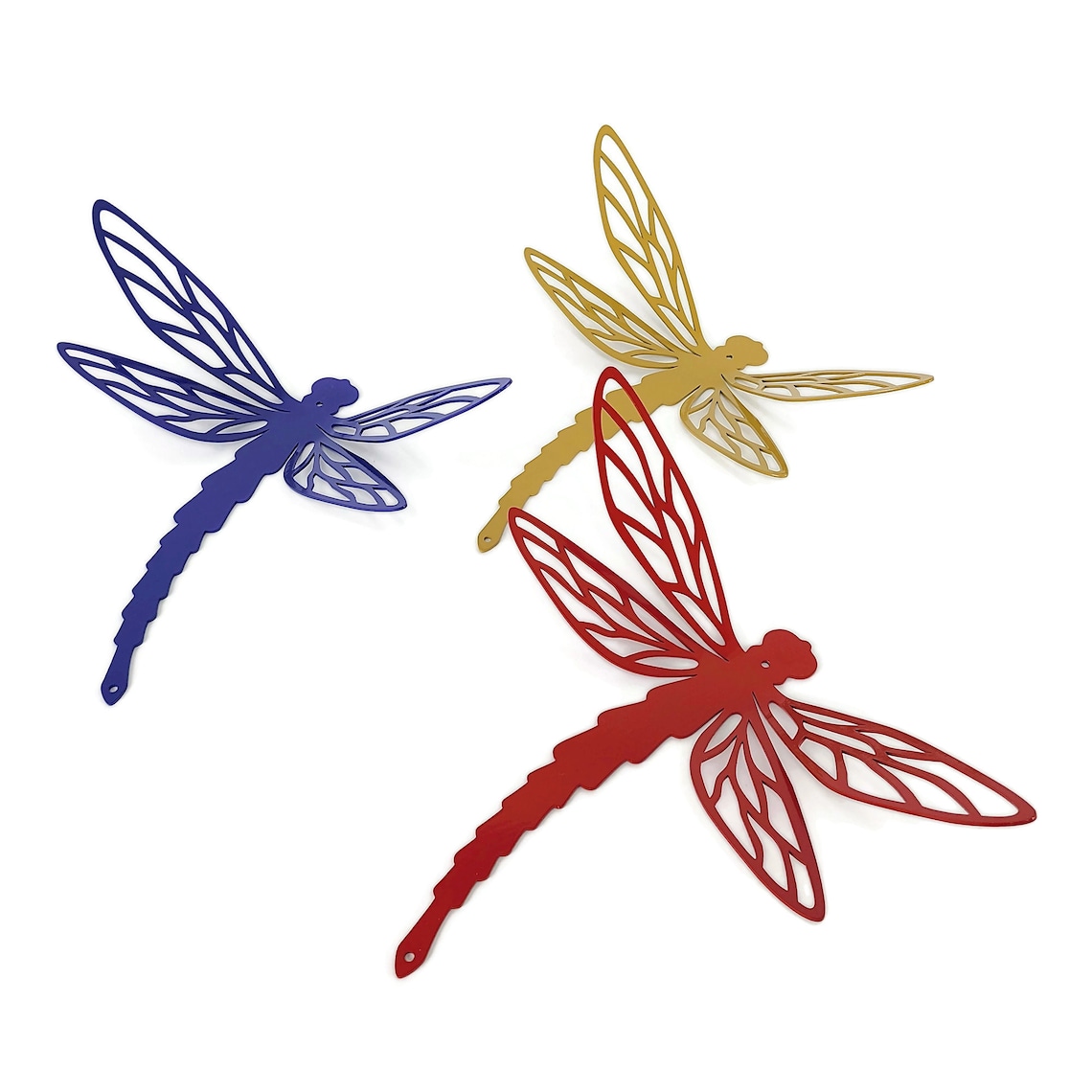 Dragonfly Rustic and Powder Coated Steel Wall Art Decor 11 | Etsy