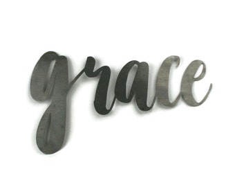 Grace Script Sign - Etsy