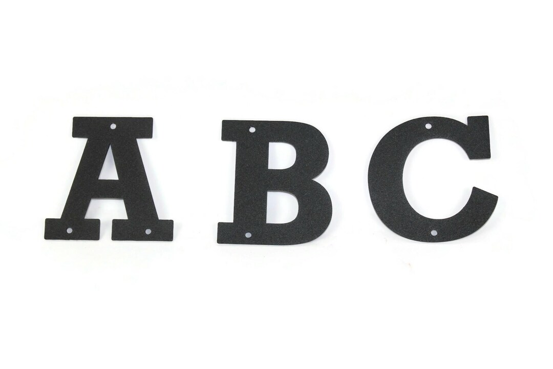 Metal Letters and Numbers Blocky Square Font 4" Tall - Etsy