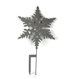 Metal Snowflake Garden Stake 21 to 28 Inches Tall - Etsy