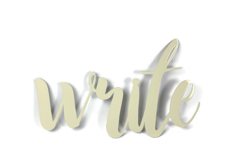 Write Metal Script Word Sign 10.75 to 15 Inches Wide - Etsy