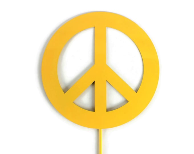 Iridescent Peace Sign Ornament - Etsy