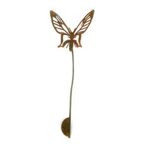 Metal Butterfly Steel Garden Stake 22 Inches Tall - Etsy