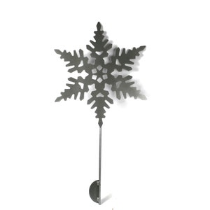 Metal Snowflake Garden Stake 21 to 28 Inches Tall - Etsy