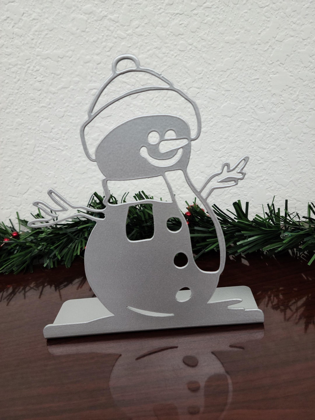 Metal Snowman Stand Magnet Sign Board Photo Holder 7.8 Inches Tall - Etsy