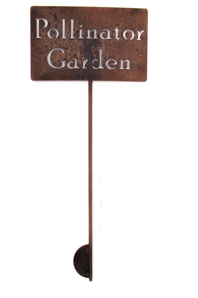 Pollinator Garden Metal Garden Stake Sign Small to XL - Etsy