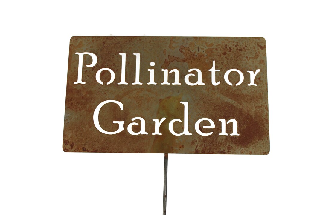 Pollinator Garden Metal Garden Stake Sign Small to XL - Etsy