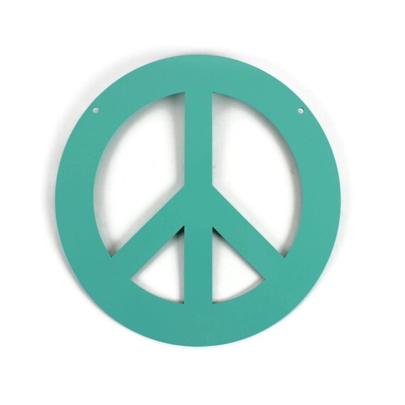 Blue And Green Peace Signs