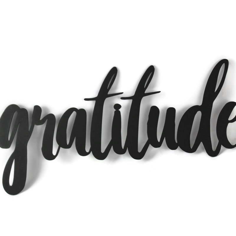 Gratitude Sign - Etsy