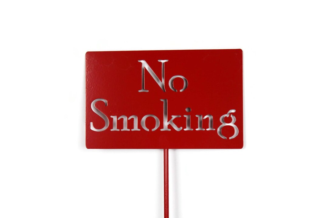 No Smoking Metal Stake Sign 20 to 48 Inches Tall - Etsy