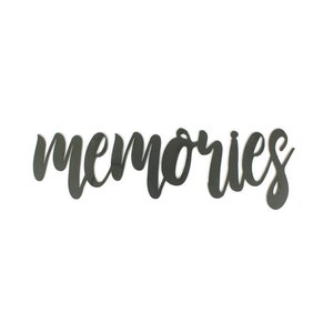 Memories Metal Script Word Sign 17 to 21 Inches Wide - Etsy