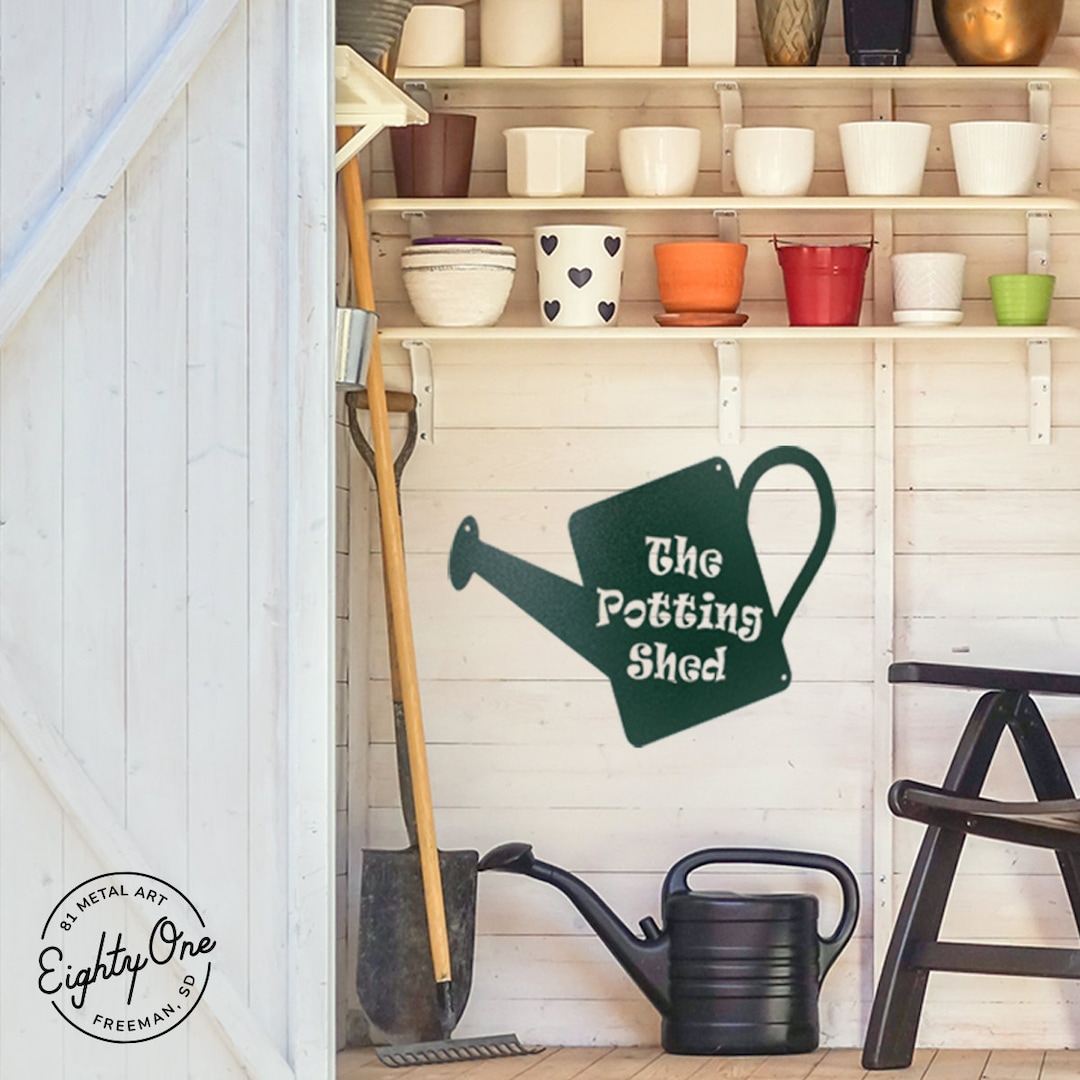 The Potting Shed Metal Sign 11.25 Inches Tall - Etsy