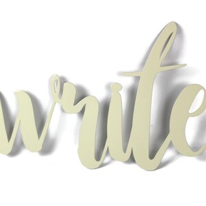Write Metal Script Word Sign 10 to 15 Inches Wide - Etsy