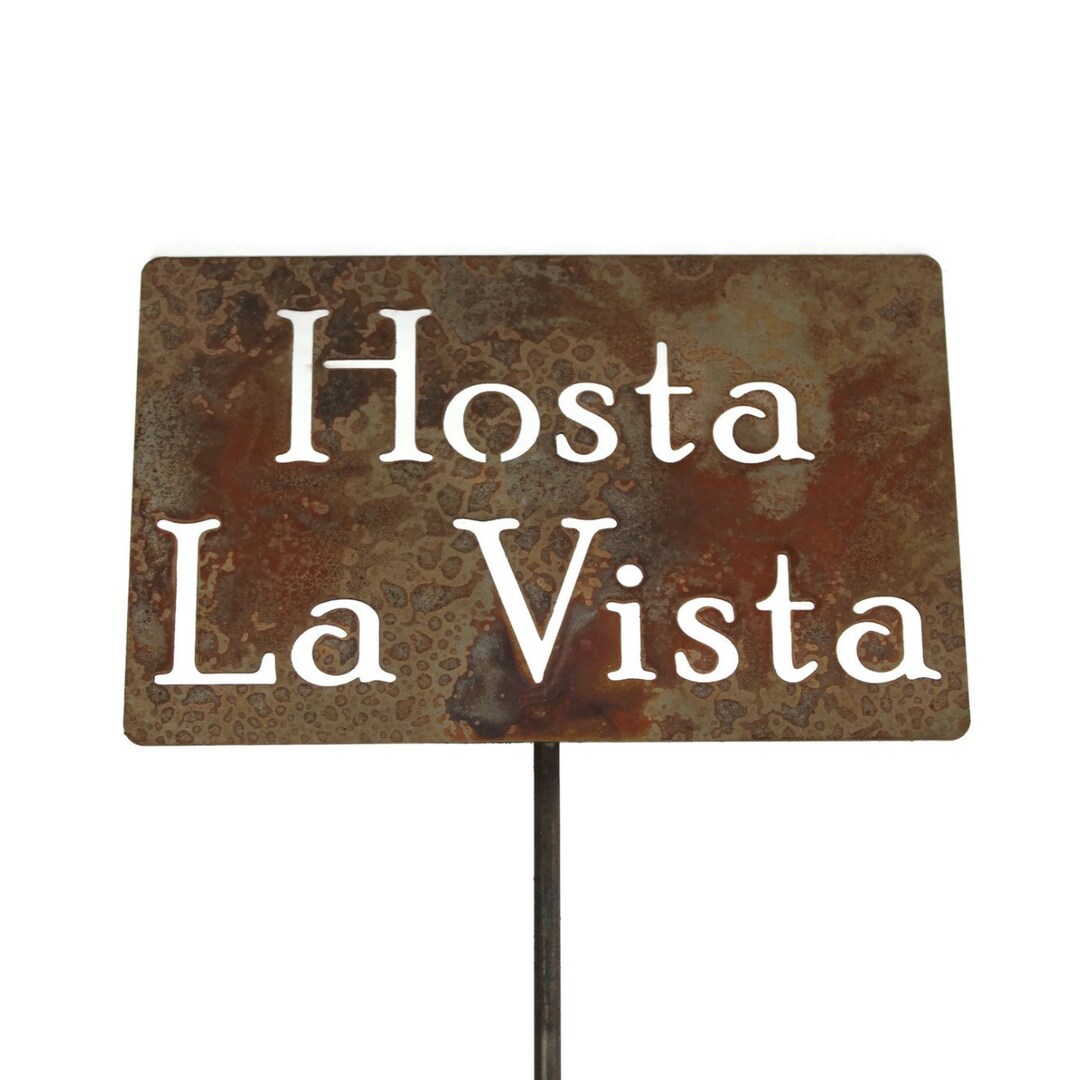 Hosta La Vista Metal Garden Stake Sign 20 to 48 Inches Tall - Etsy
