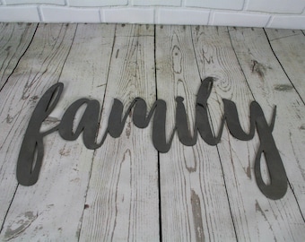 Family word art | Etsy