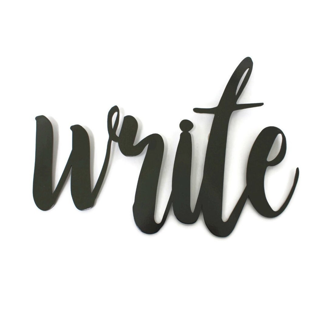 Write Metal Script Word Sign 10 to 15 Inches Wide - Etsy
