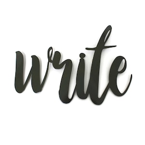Write Metal Script Word Sign 10 to 15 Inches Wide - Etsy